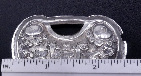Antique 1900's silver longevity lock - Gem