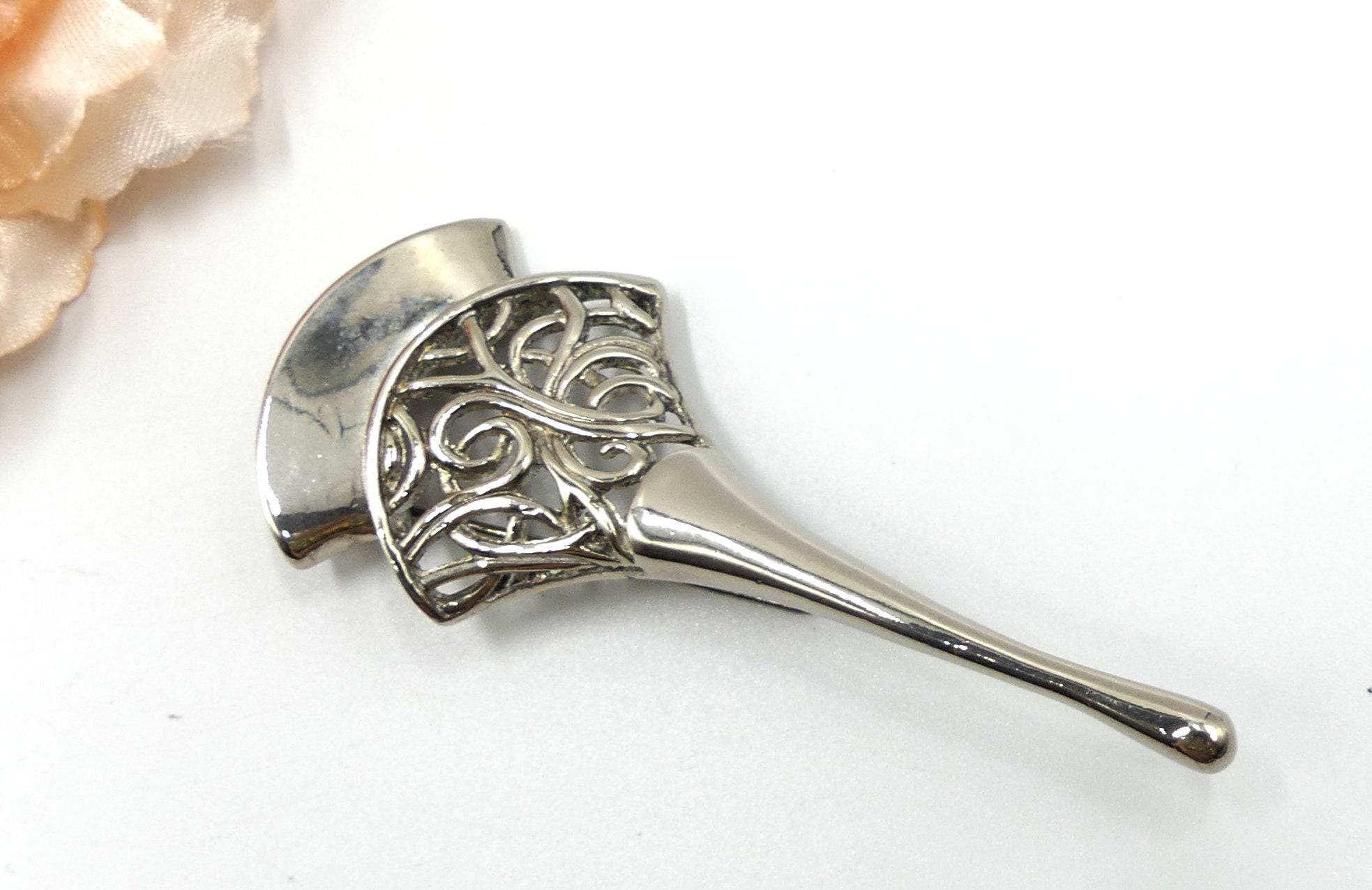 Vintage Silver Tone Irish Style Pin/brooch 3” X 1” 1/8 - Etsy UK