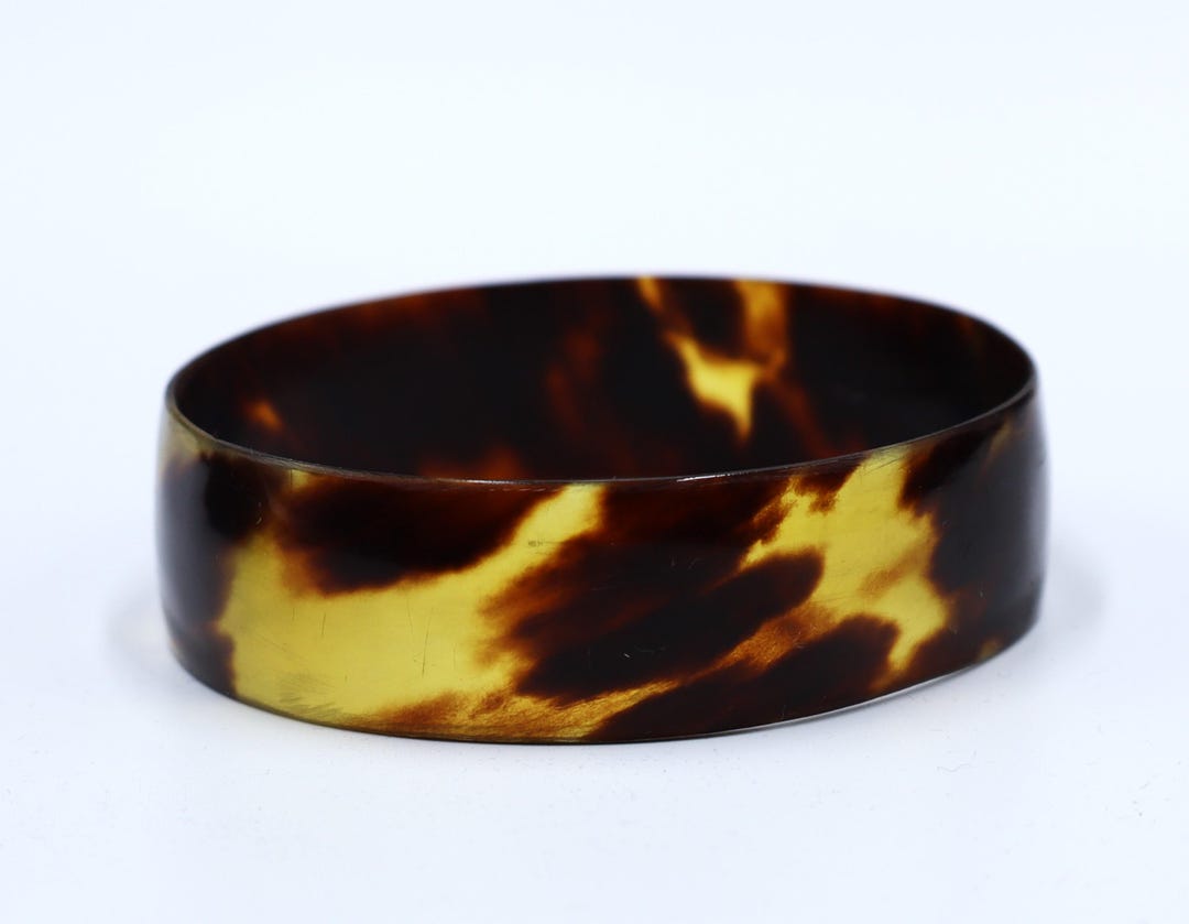 Antique Faux Victorian Tortoise Shell Bangle 18 Mm W - Etsy