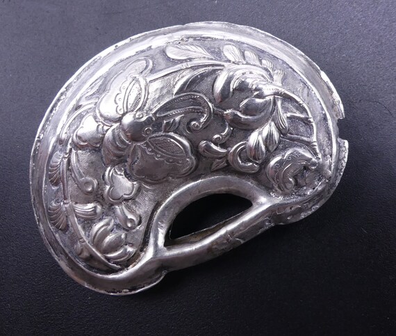 Antique 1900's silver longevity lock - Gem