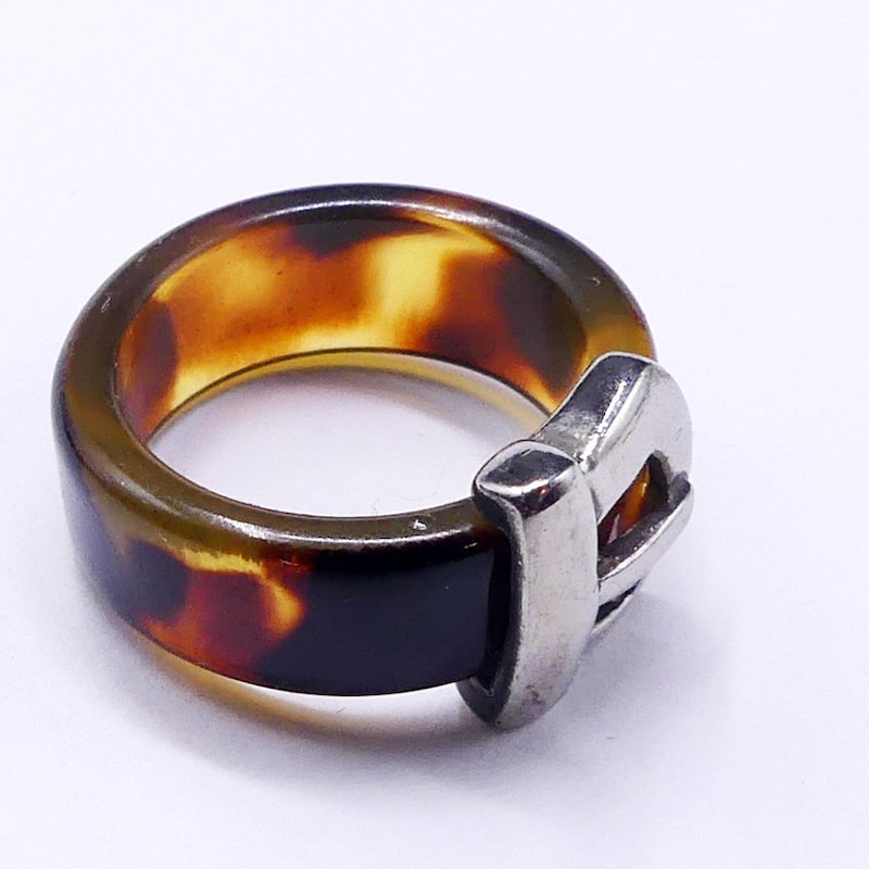 Tortoise Shell Rings - Etsy