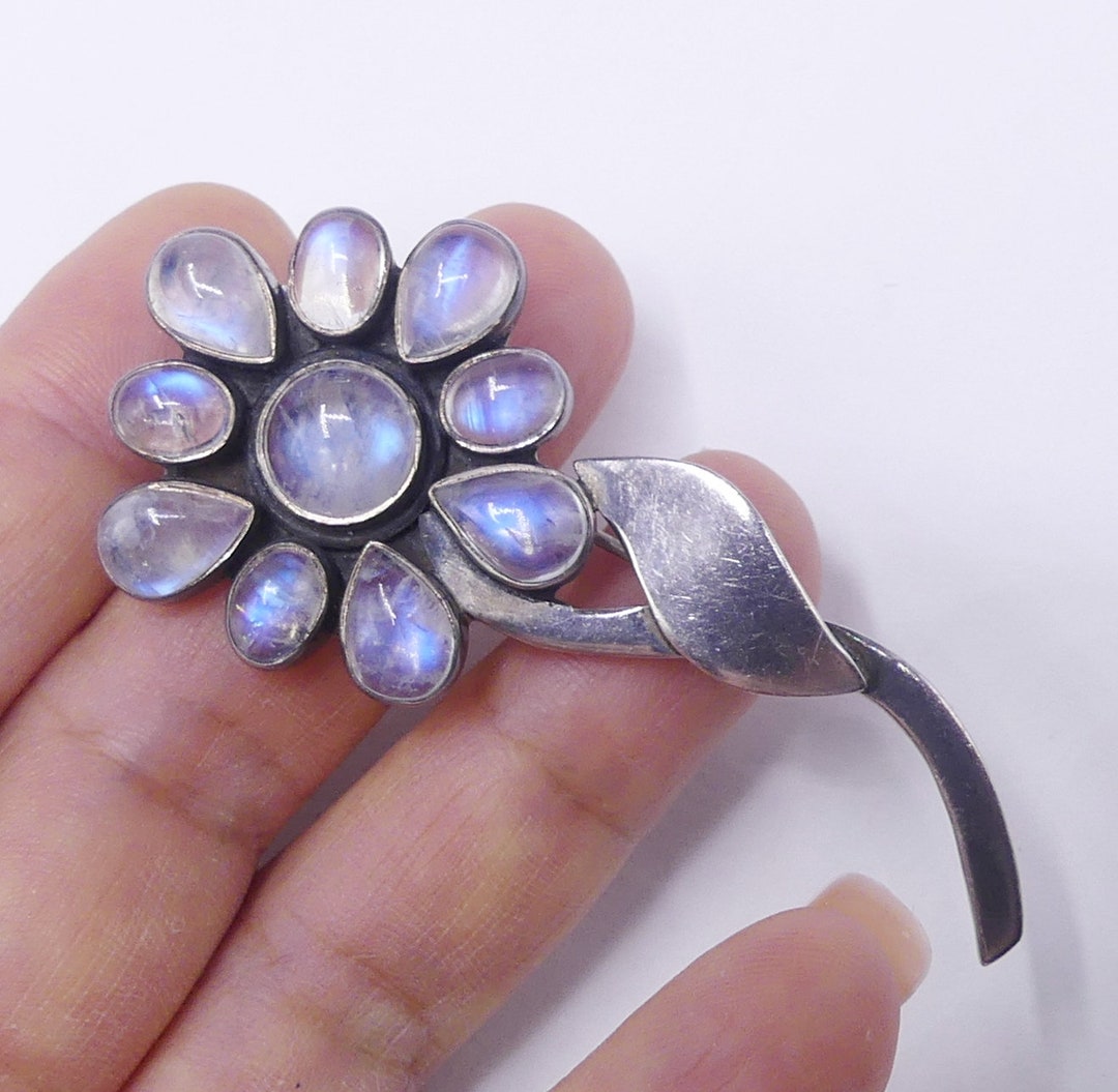 Vintage Signed India NB Nicky Butler Sterling Silver & Rainbow ...