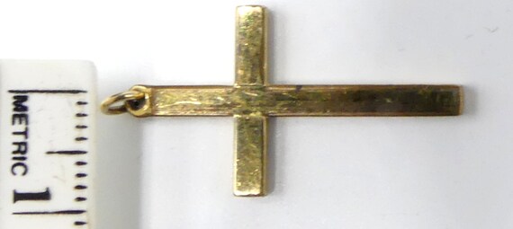 Vintage marked Winard 12k gold filled cross pendant … - Gem
