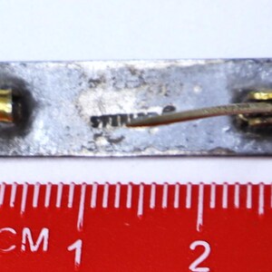 Antique Marked Sterling Silver Enamel W Niacara Small Bar Pin - Etsy