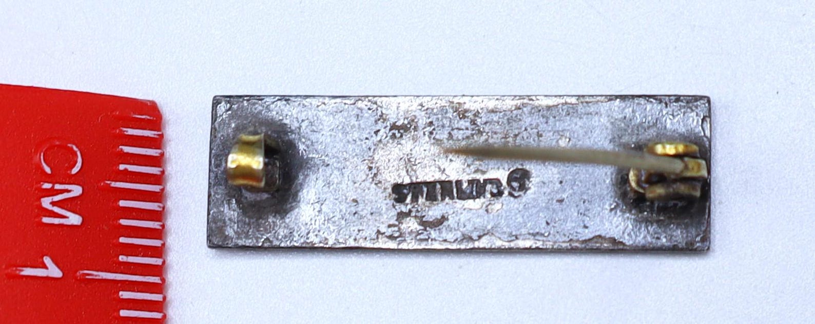 Antique Marked Sterling Silver Enamel W Niacara Small Bar Pin - Etsy