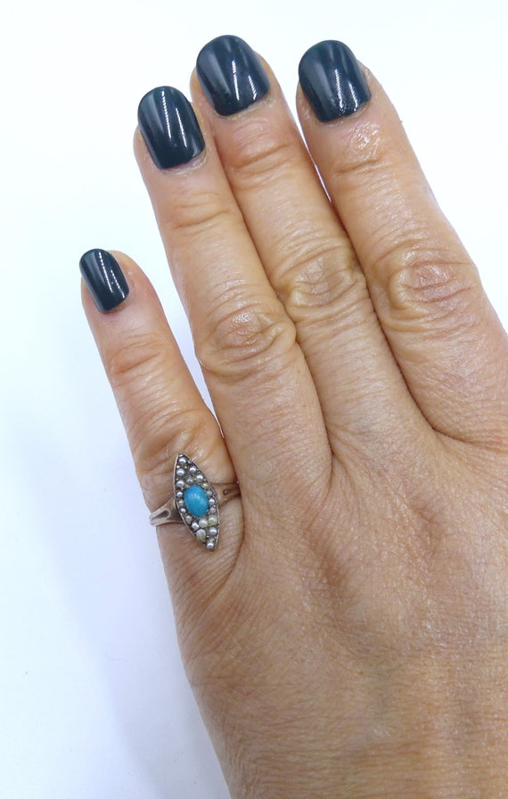 Antique 1900's unmarked 10k gold mini seeds pearl w t… - Gem