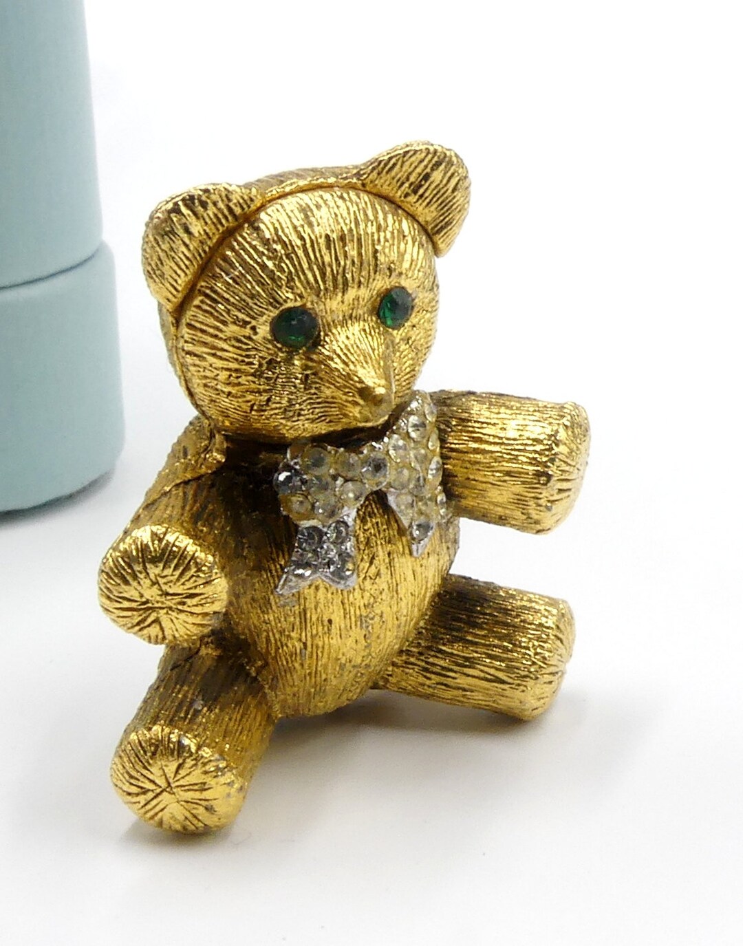 Vintage Gold Tone Mix Factory Teddy Bear Perfume Sachet Figure - Etsy