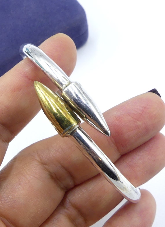 Vintage marked Mexico TD-52 925 sterling silver brass… - Gem