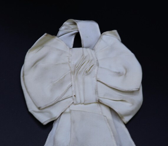 Antique 1900's French satin first communion arm bow F… - Gem