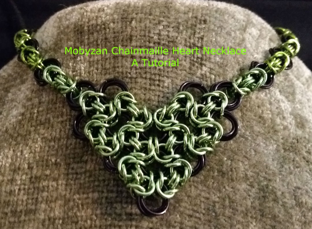 Mobyzan Chainmaille Heart Necklace Tutorial - Make a Full Necklace With ...
