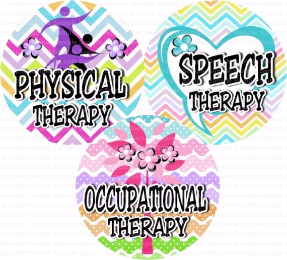 Chevrons OT PT ST Therapy Bottle Cap Images 4x6 Bottlecap | Etsy