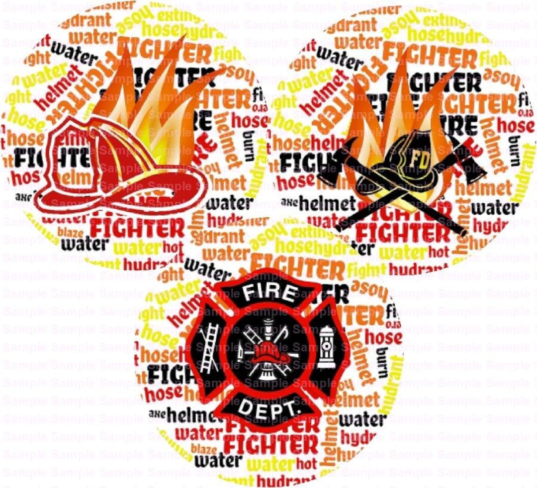 Firefighter Word Art Bottle Cap Images 4x6 Bottlecap Collage ...