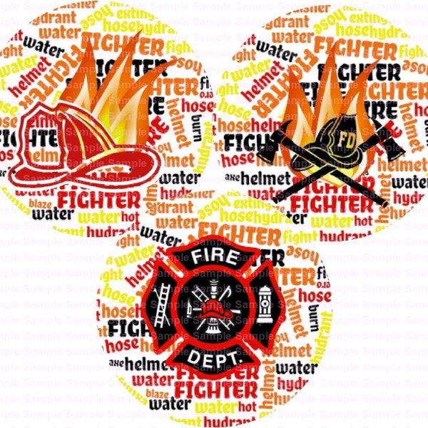 Firefighter Word Art - Etsy