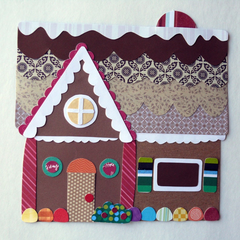 Applique Template Gumdrop Gingerbread House - Etsy