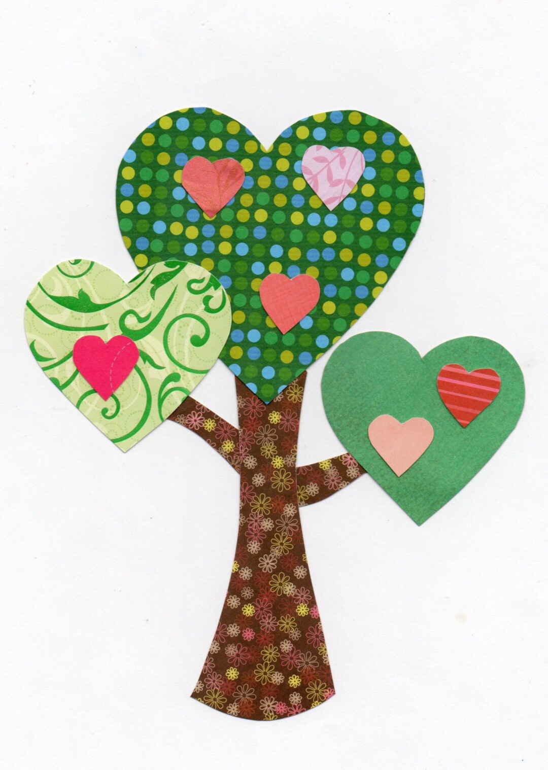 Applique Template Valentine's Day Heart Tree - Etsy