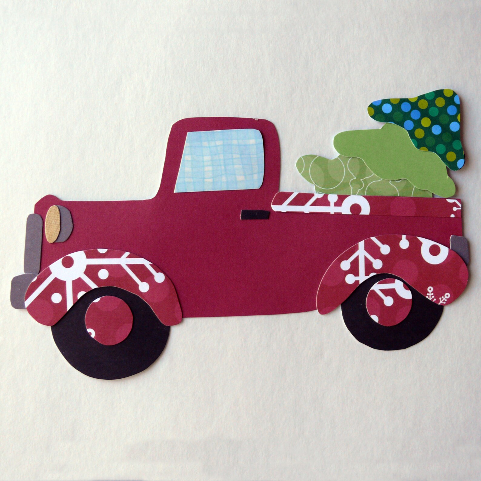 Applique Template for Truck and Christmas Tree - Etsy