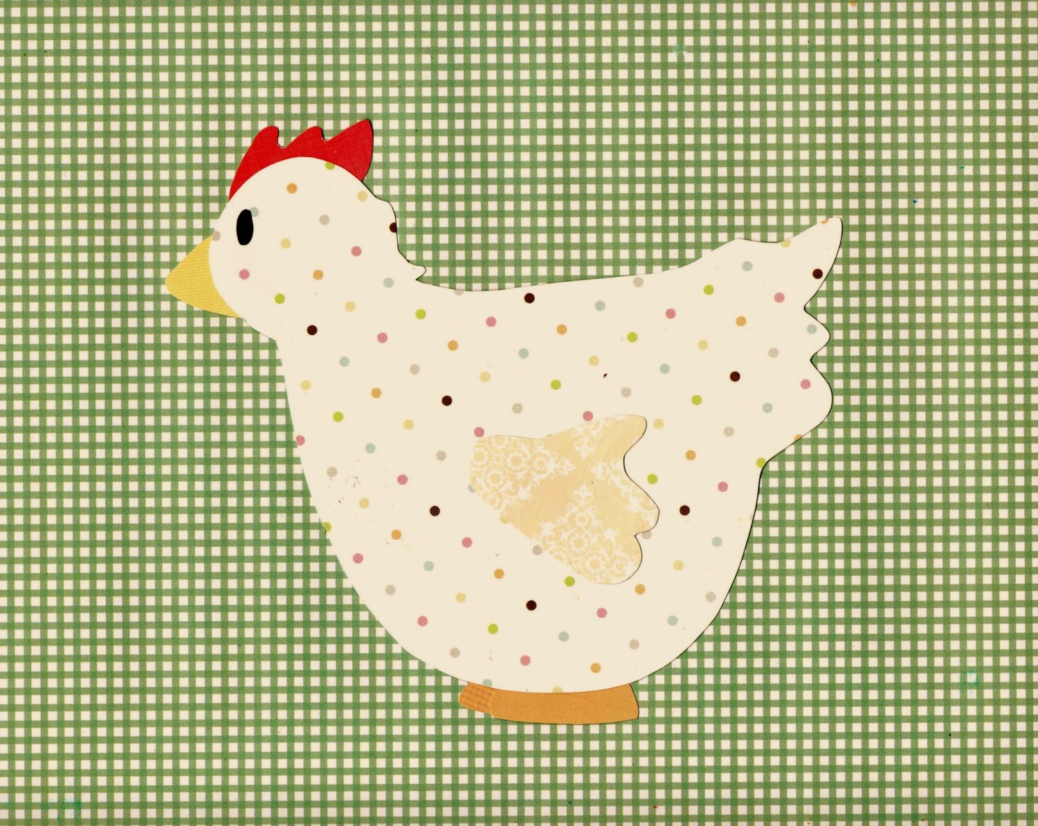 Farm Animal Hen Chicken Applique Template - Etsy