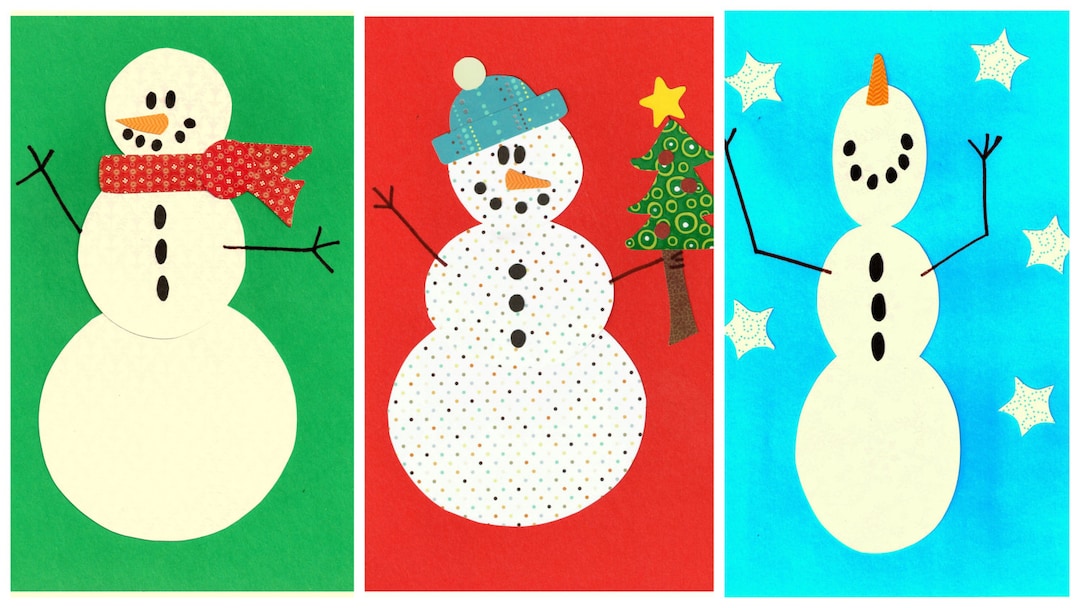 Set of Three Winter Snowmen Applique Patterns / Templates for Quilts ...
