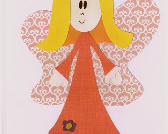 Cute Fairy 2 Applique Template / Pattern for Quilting, Wall Hangings ...