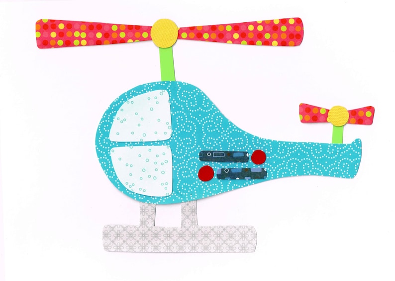 Quilting Applique Template / Pattern Helicopter - Etsy