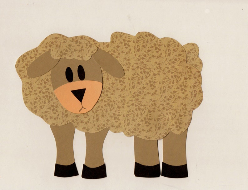 Farm Animal Sheep Do It Yourself Applique Template - Etsy