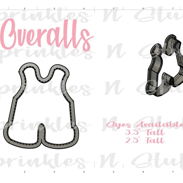 Overalls Cookie Cutter - Etsy