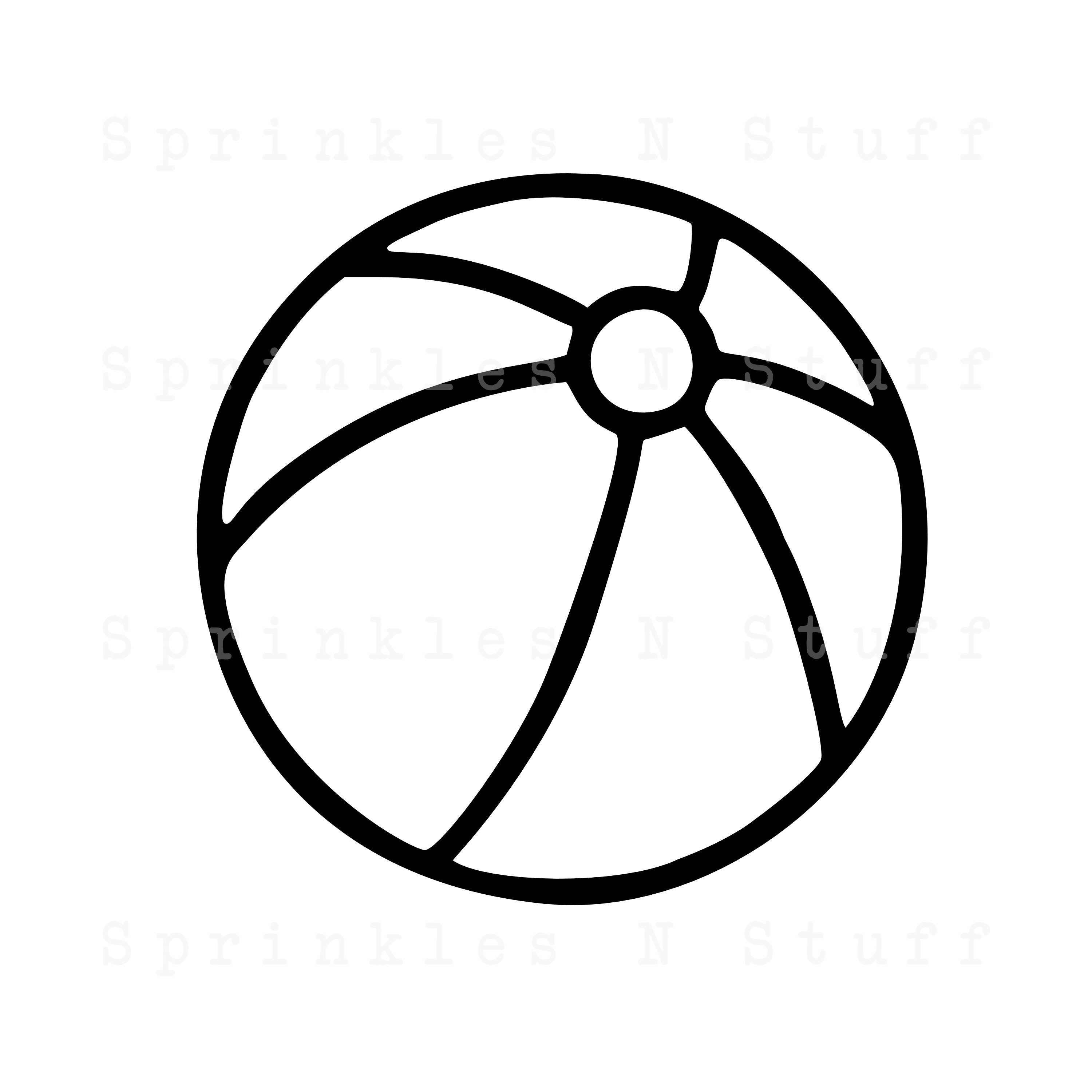 Beach Ball Templates-2 Sizes - Etsy