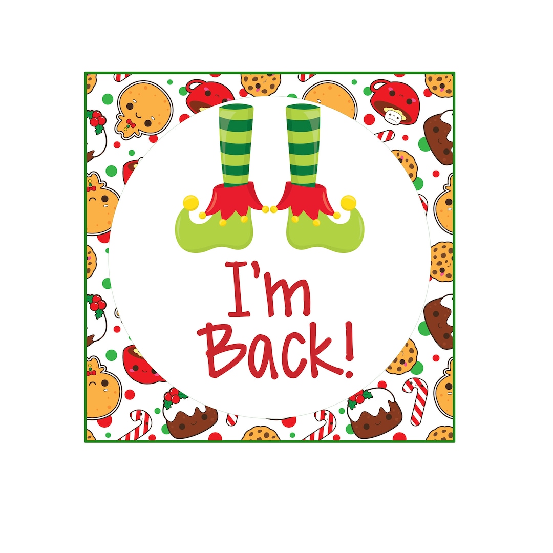Elf-i'm Back Tag - Etsy
