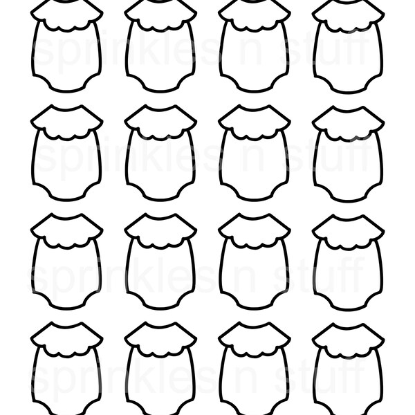 Baby Romper Template - Etsy