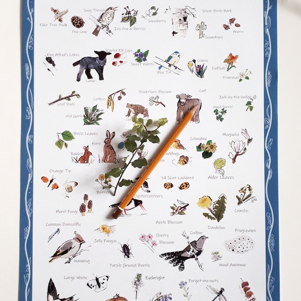 Wildlife Poster - Etsy UK