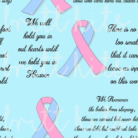 Seamless Infant Loss Child Loss Seamless Design Digital - Etsy