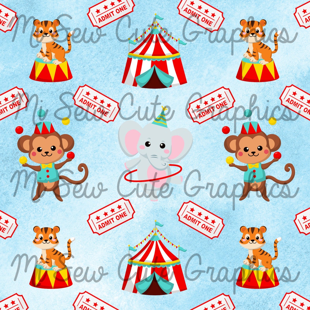 Seamless Circus Pattern, Circus Pattern, Circus Image, Seamless Big Top ...