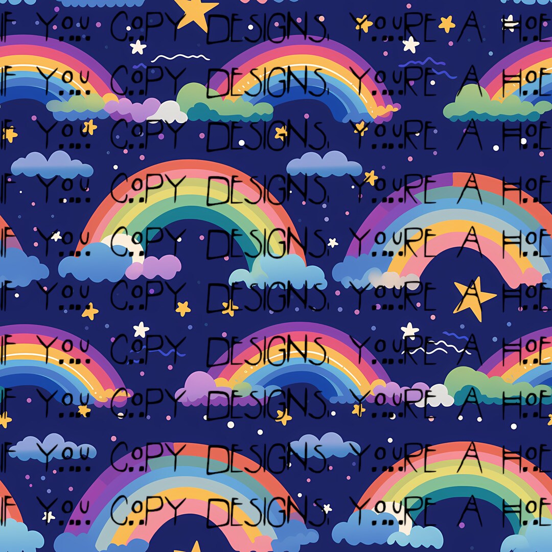Seamless Rainbow Pattern, Bright Rainbow Pattern, Seamless Bright ...
