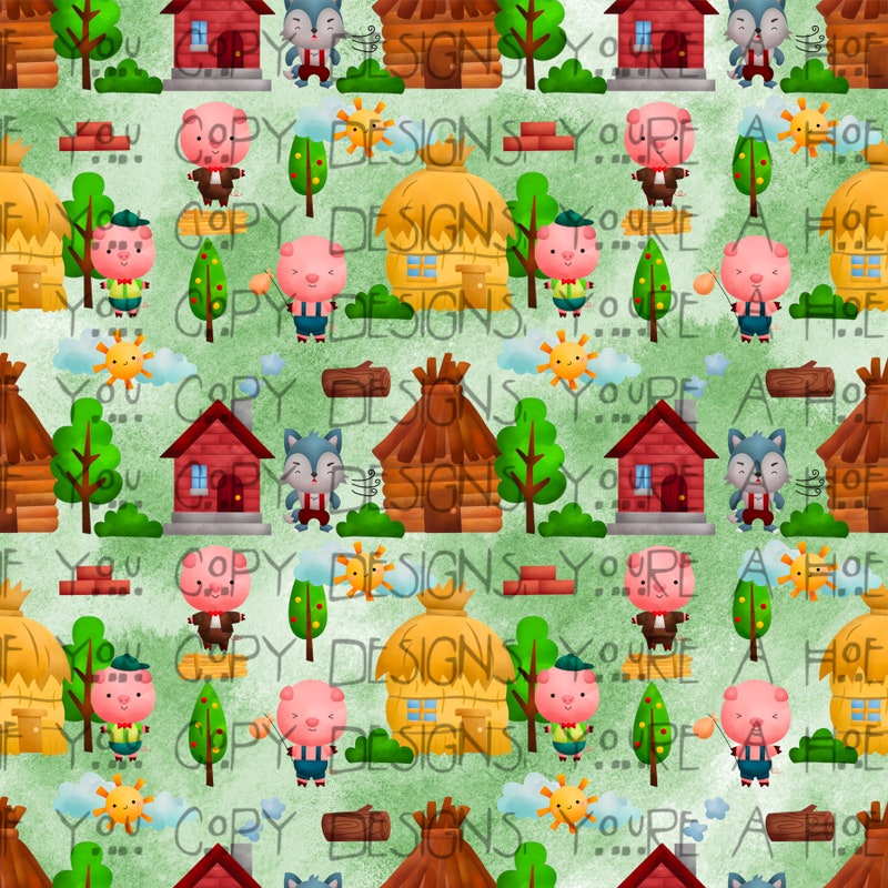 Pig Digital Paper - Etsy