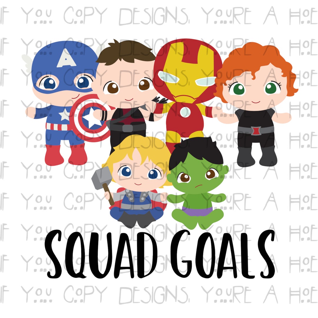 Superhero Squad Goals Sublimation PNG (digital Download) - Etsy