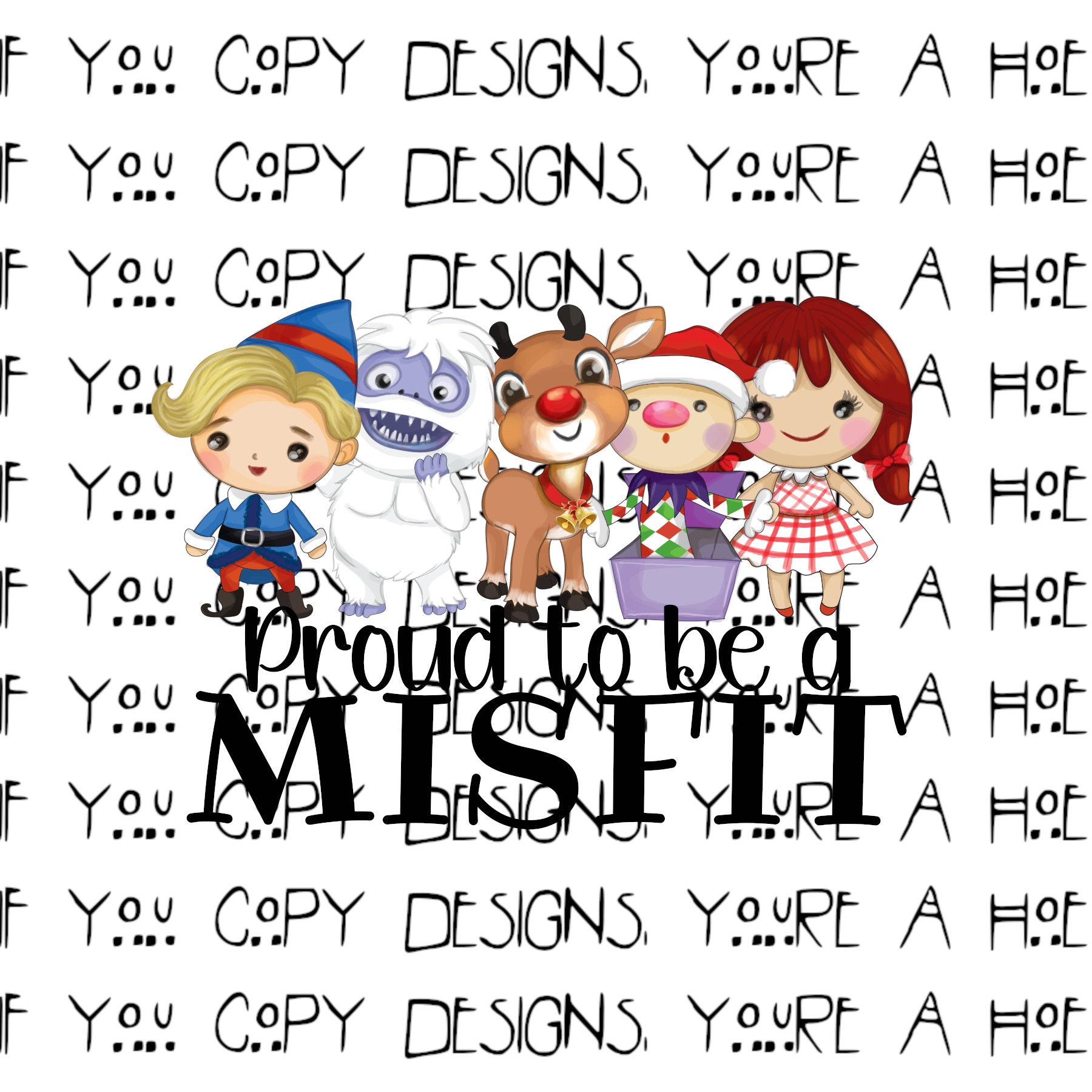 Proud to Be A Misfit Sublimation Png, Christmas Misfits Png, Christmas ...