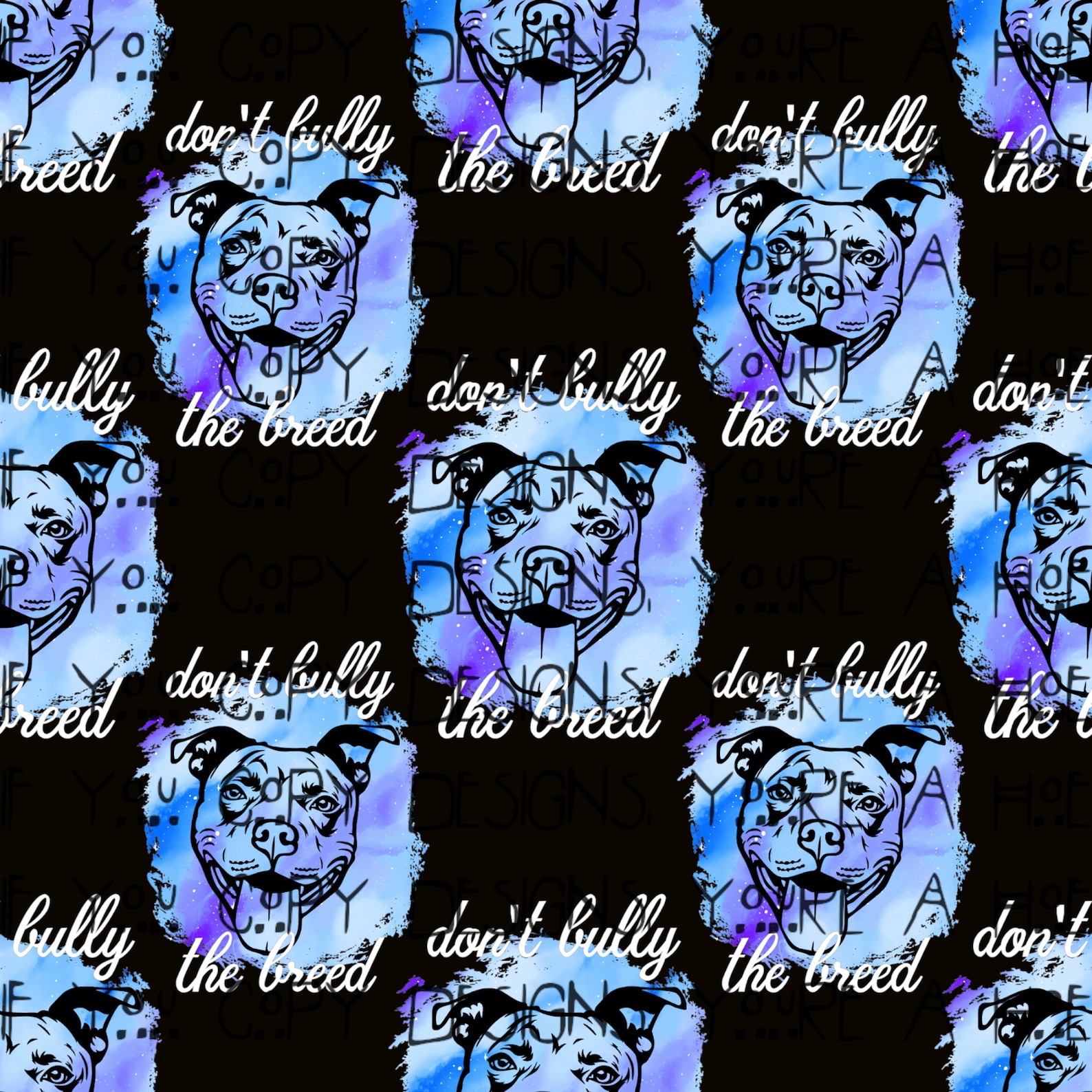 Pitbull Seamless Pattern, Dog Fabric Design (digital Design) - Etsy