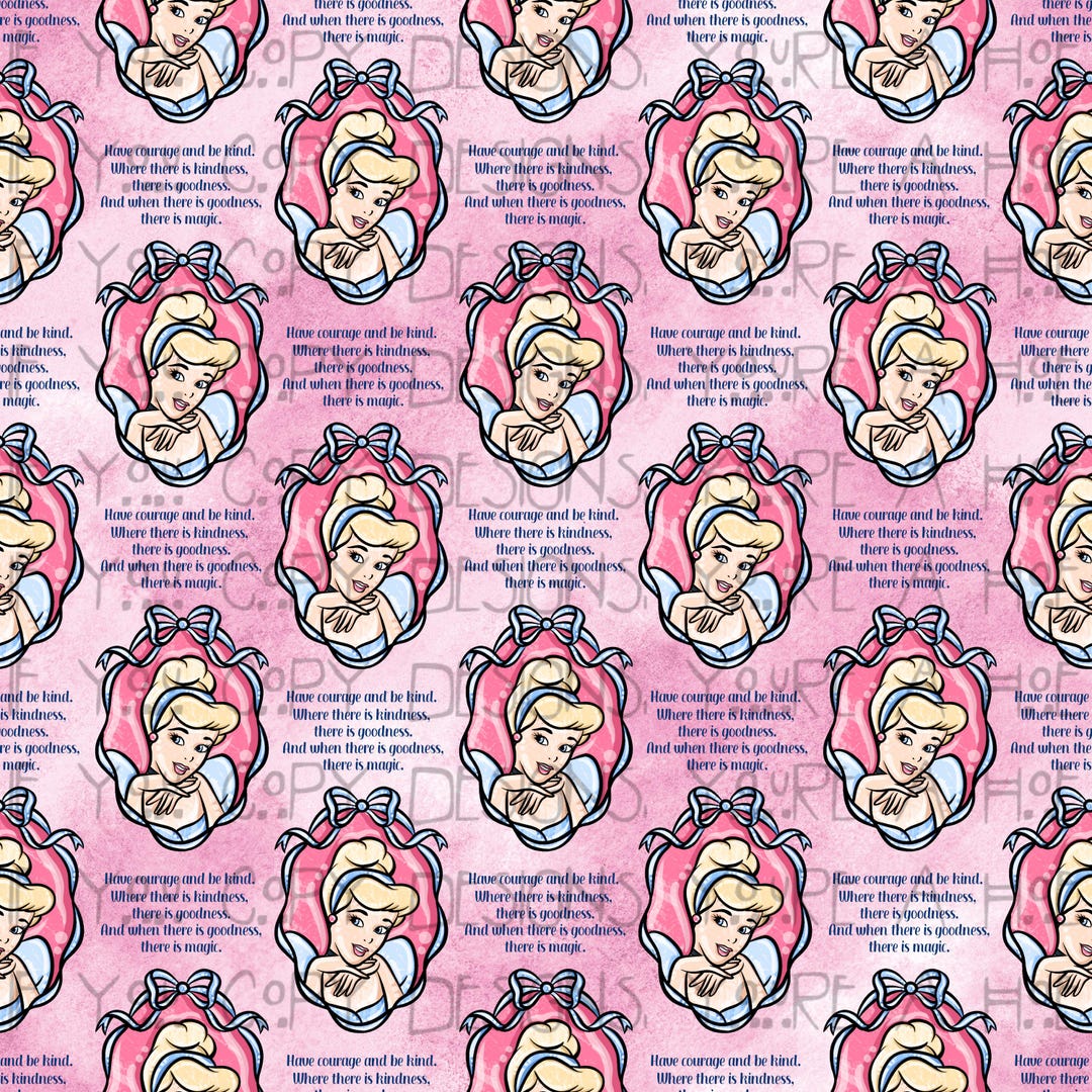 Seamless Princess File, Seamless Design, Princess Seamless, Blue ...