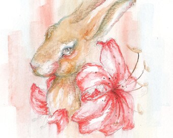 Colorful Original Art Mini Prints and Note by MoonflowerKeepStudio