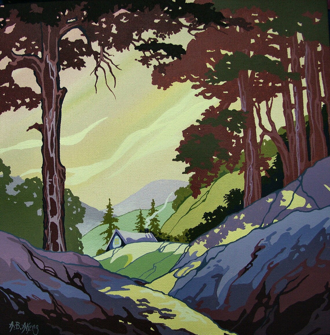 Mission Craftsman Bungalow Style Print From Moonflowerkeep Studio ...