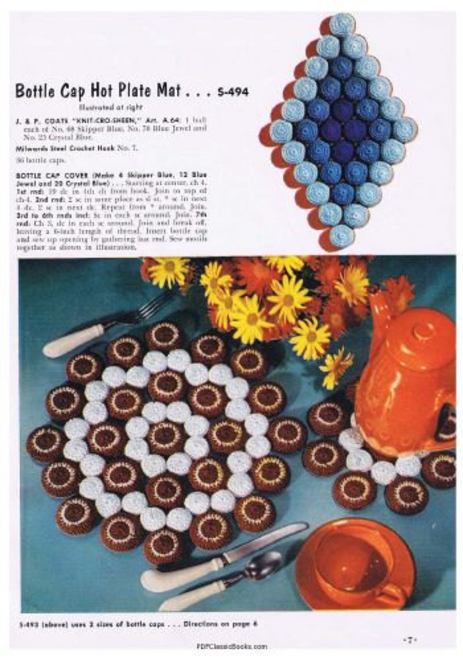 Kitchen Crochet Featuring Speed-cro-sheen, Coats & Clark Book No.304 ...