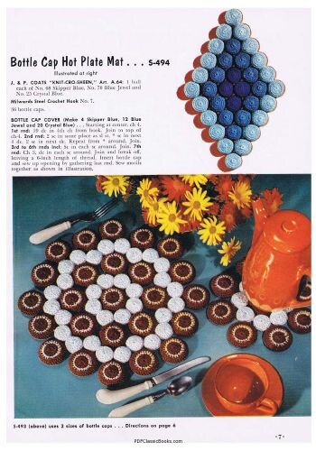 Kitchen Crochet Featuring Speed-cro-sheen, Coats & Clark Book No.304 ...