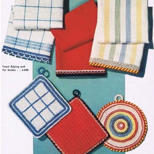 Kitchen Crochet Featuring Speed-cro-sheen, Coats & Clark Book No.304 ...