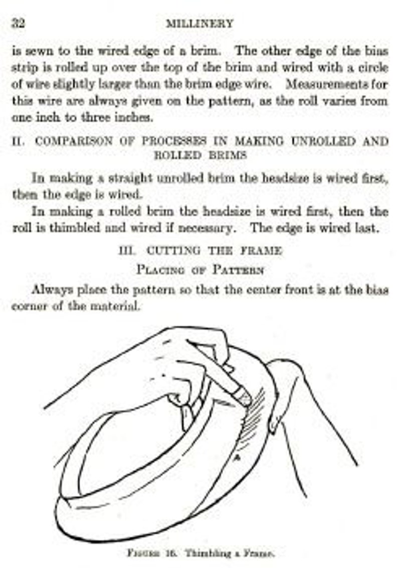 Millinery: Ladies Hat Design and Patterns, PDF - Etsy