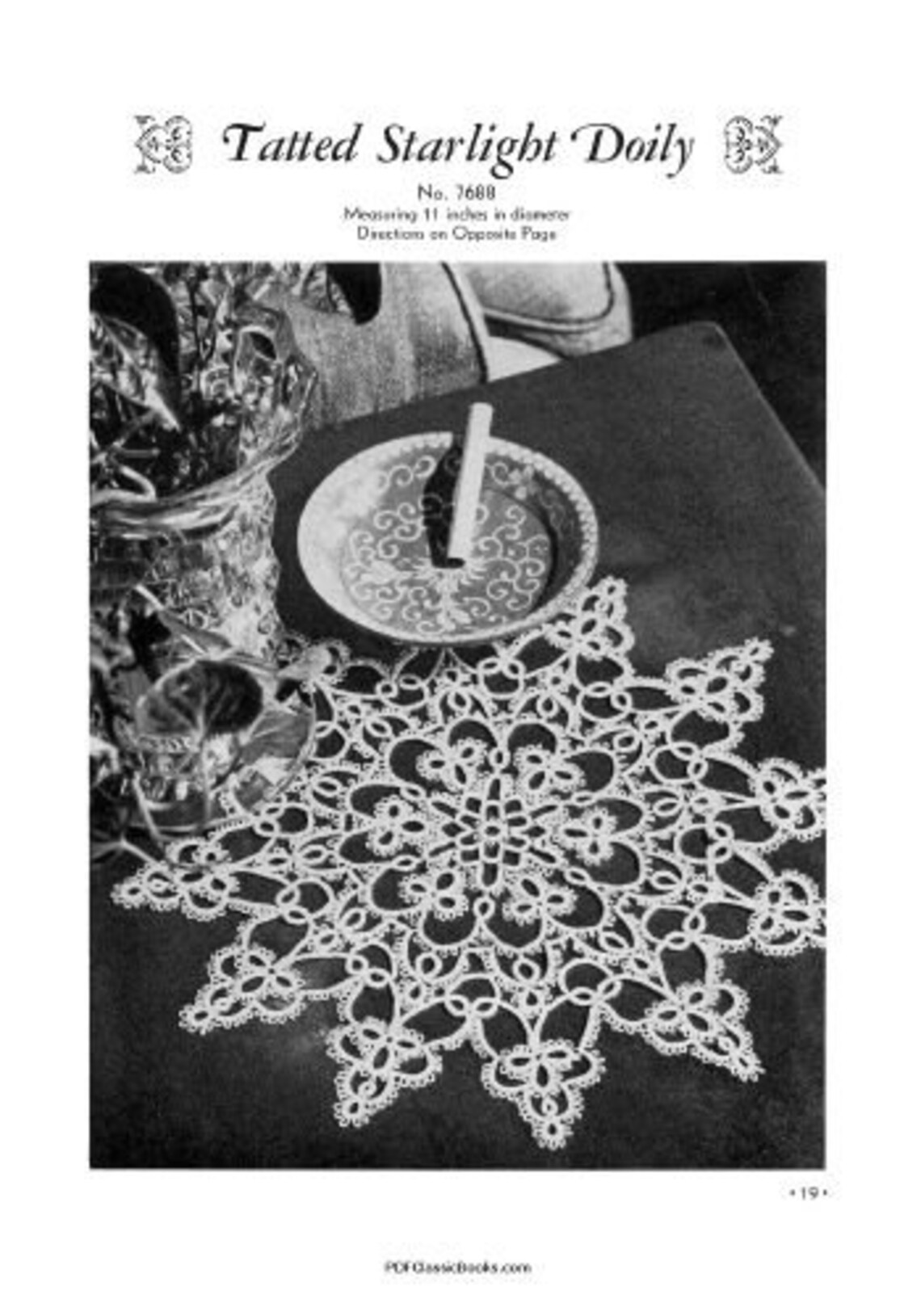 Tatting: A Fascinating Book of Delicate Lace Designs J. & P. - Etsy
