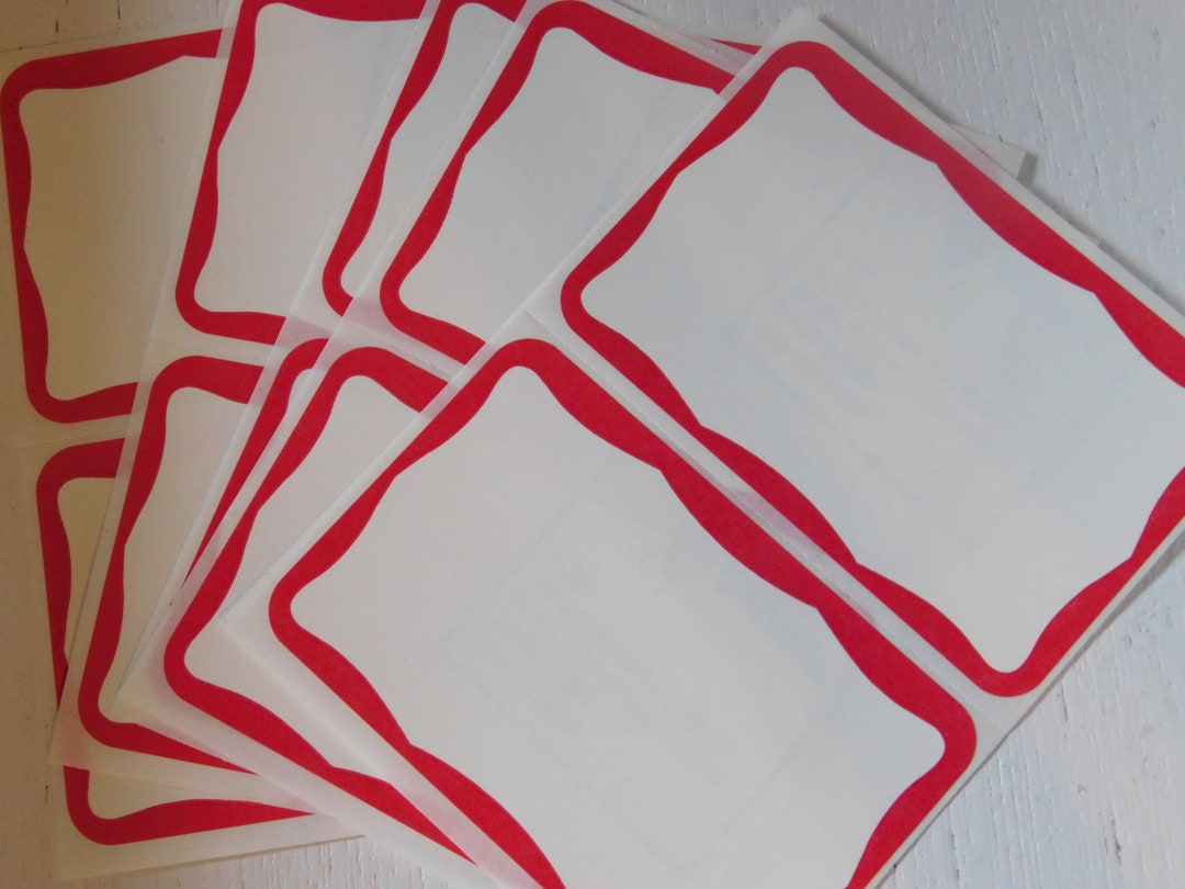 Vintage Dennison Name Tags Art Supplies Paper Ephemera Two Dozen - Etsy