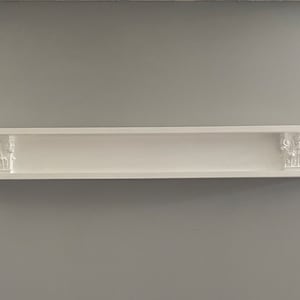 Victorian Floating Mantel 6.5 Tall Solid White, Vintage Victorian ...