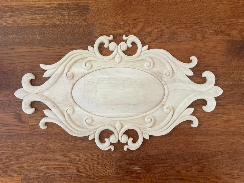 Wood Appliqués-french Frame, Victorian Style Wood Appliques, Ornate ...