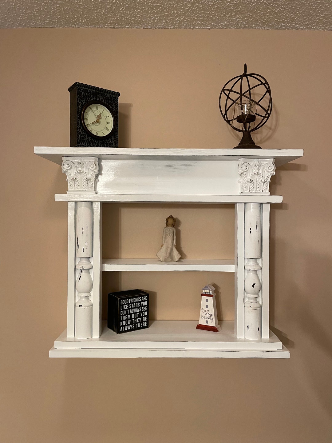 Victorian Floating Shelf, Antique Style Victorian Floating Shelf ...