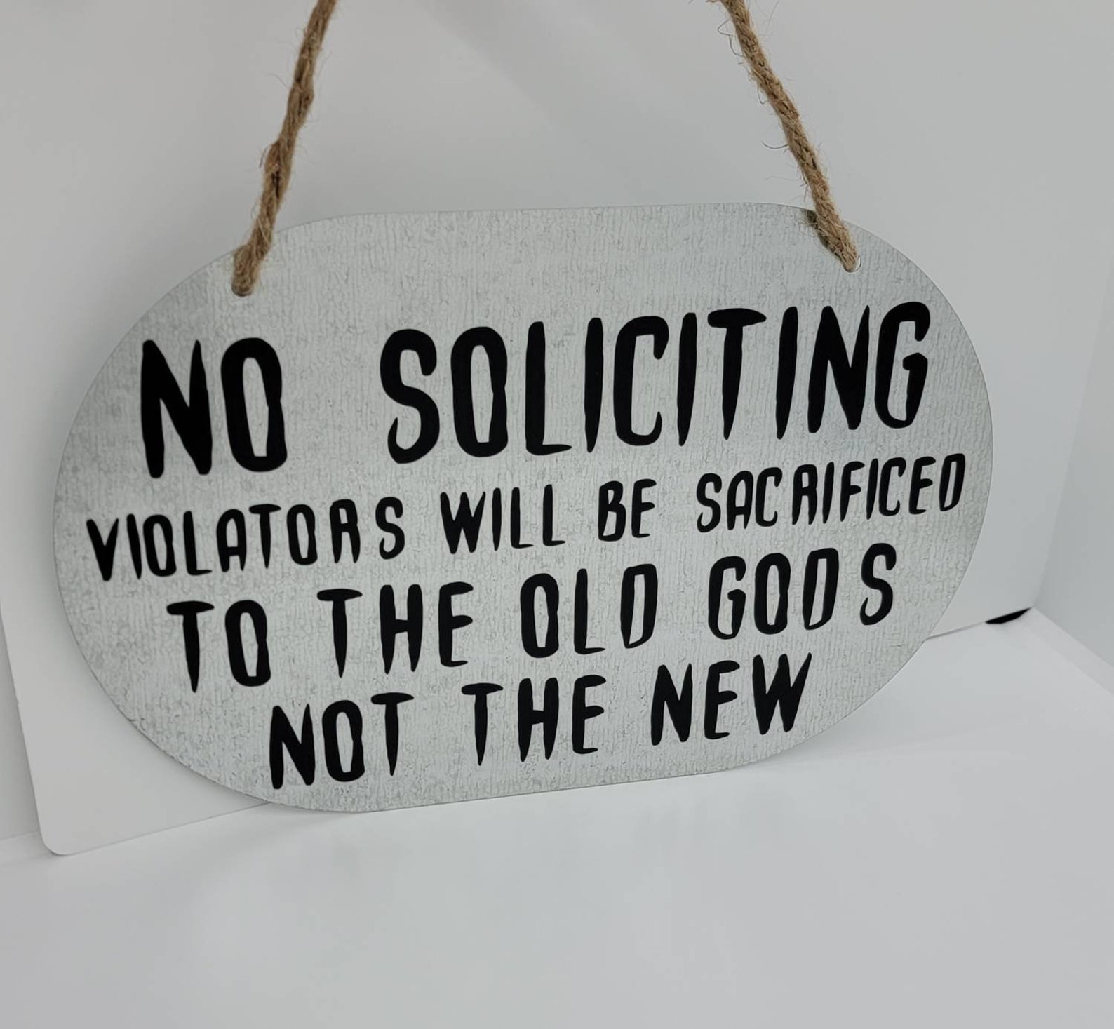 Funny No Soliciting Sign Metal No Soliciting Door Sign - Etsy